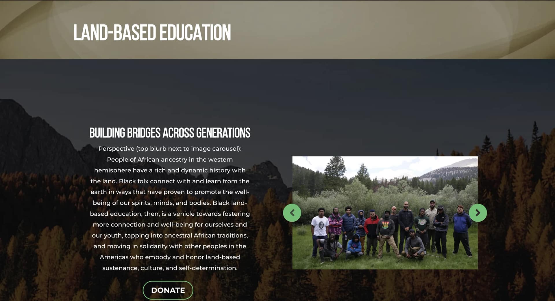 Land-Based Education - Brotherhood Of Elders Network